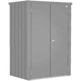 BioHort Mehrzweckschrank »Romeo Gr. L high, verschiedene Farben« 132x87x181 cm, der ideale Terrassenschrank aus Metall dunkelgrau-metallic