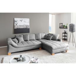 Ecksofa &raquo;Bologna, L-Form, mit Kaltschaum&laquo; bis 140 kg pro Sitzplatz belastbar 90% Polyester / 10% Nylon