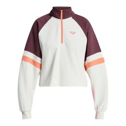 Roxy Sweatshirt »Essential Energy Boxy Half Zip« Whisper White XXL XXL Passform: Boxy-Fit mit hohem Kragen und...