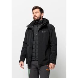 Jack Wolfskin 3-in-1-Funktionsjacke »BERGLAND 3IN1 JKT M« mit Kapuze black XL (54/56) XL (54/56) 3-in-1-Jacke
