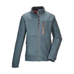 Killtec Fleecejacke &raquo;KOW 225 BYS FLC JCKT&laquo; Kinder Fleecejacke mit Stehkragen, Kinnschutz und Zipper-Taschen graublau 164 164 Kinder Fleecejacke