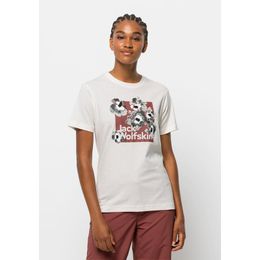 Jack Wolfskin T-Shirt »FLORELL BOX T W« egret S (36) S (36) Luftiges T-Shirt
