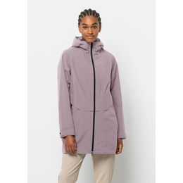 Jack Wolfskin Langjacke »MAINKAI LONG JKT W« mit Kapuze quail M (38/40) M (38/40) Extra lange Jacke