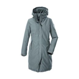 G.I.G.A. by Killtec G.I.G.A. DX BY KILLTEC Funktionsmantel »GW 80 WMN CT« Wind- und wasserdichter Damenmantel mit Kapuze und 2-Wege-Zipper graublau 40 40 Damen Winter...