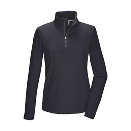 Killtec Langarmshirt »KSW 70 WMN FLX SHRT« Elastisches Funktionsshirt mit Stehkragen, Kinnschutz-Reißverschluss midnight 36 36 Damen Funktionsshirt