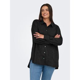 Only Carmakoma Damen Only CARMAKOMA Hemdbluse &raquo;CARBAY LS SHIRT WVN BF&laquo; schwarz 46