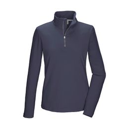 Killtec Langarmshirt »KSW 70 WMN FLX SHRT« Elastisches Funktionsshirt mit Stehkragen, Kinnschutz-Reißverschluss nachtblau 40 40 Damen Funktionsshirt