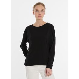 Ragwear Langarmshirt »SHIMONA LONG« in dezenter Oversized-Form BLACK 3XL 3XL Vegan, von PETA verifiziertes Shirt von Ragwear