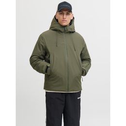 Jack & Jones Jack & Jones Herren Outdoorjacke &raquo;JCOFUSION TECHNICAL JACKET SN&laquo; mit Kapuze gr&uuml;n M