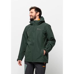 Jack Wolfskin Funktionsjacke »FERNBLICK 2L JKT M« mit Kapuze black-olive XL (54/56) XL (54/56) Elegante Regenjacke