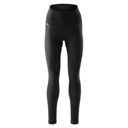 Gonso Fahrradhose »Essential Tight High Waist Therm W« Damen Radhose mit Dry Up Air Sitzpolster, Tight Fit schwarz 46 - Normalgrößen Normalgrößen...