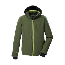 Killtec Skijacke »KSW 24 MN SKI JCKT« Atmungsaktive, wasser- u. winddichte Funktionsjacke, abnehmbare Kapuze waldmeister S S Herren Skijacke mit...