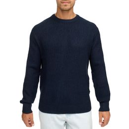 INDICODE Rundhalspullover »INBertram O-neck« Navy L L Pullover von INDICODE