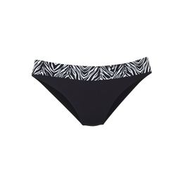 s.Oliver Bikini-Hose »Kanto«, mit Umschlagbund im Animal-Design schwarz-weiß 36 - N-Gr N-Gr 36 Trendiger Animalprint