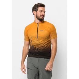 Jack Wolfskin T-Shirt »MOROBBIA HZ PRINT T M« orange-pop M (50) M (50) Fahrradtrikot