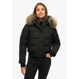 Superdry Steppjacke »EVEREST HOODED BOMBER JKT« mit Kapuze Black XS XS Moderne Pufferjacke von Superdry