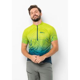 Jack Wolfskin T-Shirt &raquo;MOROBBIA HZ PRINT T M&laquo; fresh-green XXL (58) XXL (58) Fahrradtrikot