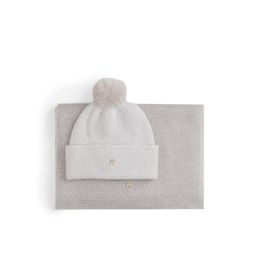 Tommy Hilfiger Beanie Und Schal Damen Größe 55/60 hellgrau