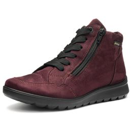 Schn&uuml;rboots Ara "TORONTO", Damen, Gr. 6 (39), weinrot, Velourslederimitat, unifarben, Schuhe Schn&uuml;rboots, Snowboots, Winterstiefel mit Gore-Tex und Weite sehr weit