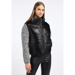 Frieda & Freddies New York Funktionsweste FRIEDA & FREDDIES "Fake Down Vest / Ice 2", Damen, Gr. 40, schwarz, 100% Polyamid, unifarben, normal, Westen Funktionsweste