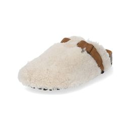 Pantolette Shepherd "Shepherd Pantoletten Lammfell", Damen, Gr. 39, beige (creme), Lammfell, Schuhe Pantolette