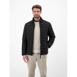 Lerros Herren Blousonschwarz, Gr. L, unifarben, Web, Obermaterial: 100% Polyester, Jacken, Light Weight mit Rei&szlig;verschluss und Stehkragen