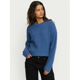 Strickpullover Soft Rebels "Soft Rebels Sweater SRWest", Damen, Gr. M, 299 ultramarine, Obermaterial: 70% Wolle, 30% Nylon, Pullover