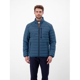 Blouson Lerros, Herren, Gr. L, blau (storm blau), Web, Obermaterial: 100% Polyester, unifarben, normal h&uuml;ftbedeckend, elastischer Bund, Jacken Blouson, Light Weight mit Rei&szlig;verschluss und Stehkragen