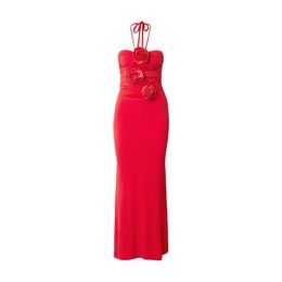 Nasty Gal Kleid 'Rosette' Damen Gr&ouml;&szlig;e 40 rot Winterkleid