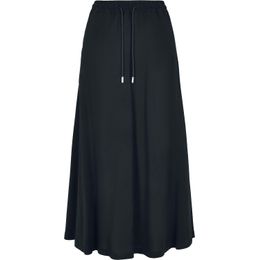 Urban Classics Ladie Viscose Midi Skirt Langer Rock schwarz in 3XL TB4099 black