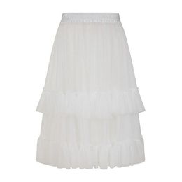 Banned Retro Mia Petticoat Mittellanger Rock wei&szlig; in XS-S SK25767 White