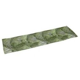 Tischläufer GO-DE, grün, B:40cm L:140cm, Baumwolle, Polyester, Tischdecken, (L/B): 140x40 cm