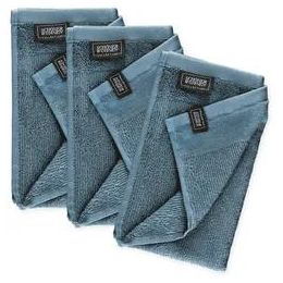 Schöner Wohnen Gästehandtücher "Sense", blau, B:30cm L:50cm, Frottee, Obermaterial: 100% Baumwolle, SCHÖNER WOHNEN-KOLLEKTION, Handtücher, mit Velourborte, hautschmeichelnde Airtouch Qualität, super weich