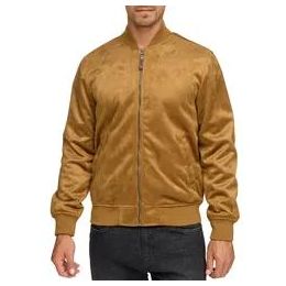 Bomberjacke INDICODE "INFort Wayne", Herren, Gr. S, camel, Web, Obermaterial: 100% Polyester, unifarben, regular fit, hoch geschlossener Ausschnitt, Jacken