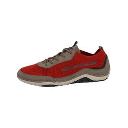 Sneaker Tom Tailor "Tom Tailor Sneaker PU", Herren, Gr. 44, rot, Synthetik, Schuhe