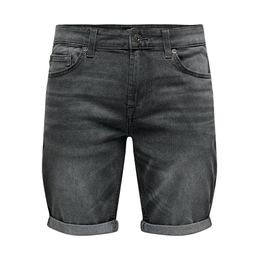 Only & Sons Only & Sons Shorts 'Ply' Herren Gr&ouml;&szlig;e 33 grey denim