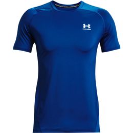 Under Armour Heatgear Armour Funktionsshirt Herren - blau - Gr. M - Polyester/Elastan