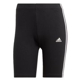 Adidas Essentials 3-Streifen Leggings Damen - schwarz - Gr. S - Baumwolle/Elastan