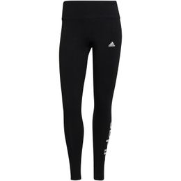 Adidas Essentials Logo Leggings Damen - schwarz - Gr. S - Baumwolle/Elastan