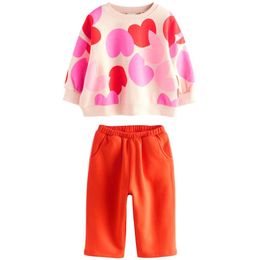 next Set girl Red, White size 9-12 mths