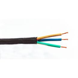 Textilkabel H03RT H 3G0,75 schwarz
