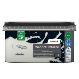 toom Wohnraumfarbe altwei&szlig; matt 1 l
