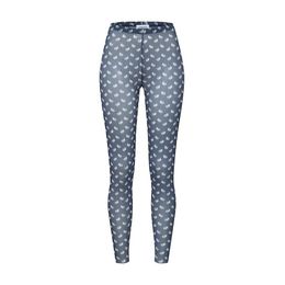 EDITED Leggings 'Merit' Damen Größe M blau / weiß