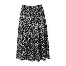 Ulla Popken Rock Damen Größe 50/52 schwarz / weiß