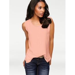 Heine Witt Damen Shirttop im Lagen-Look, apricot, Gr&ouml;&szlig;e 44