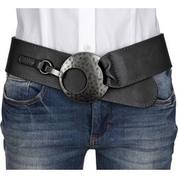 Heine Witt Damen G&uuml;rtel, schwarz, Gr&ouml;&szlig;e 105