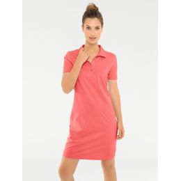 Heine Witt Damen Polokleid in Pikee-Qualit&auml;t, koralle, Gr&ouml;&szlig;e 46