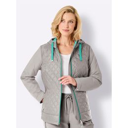 Catamaran Sports Damen Funktionsjacke mit hinten l&auml;ngerem Saum, hellgrau, Gr&ouml;&szlig;e 38