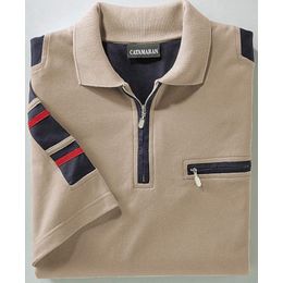 Catamaran Herren Poloshirt, beige, Gr&ouml;&szlig;e 56/58