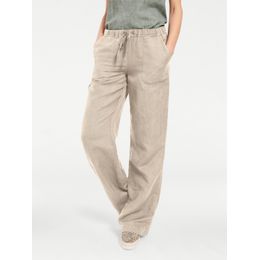 Heine Witt Damen Schlupfhose mit weitem Bein, sand, Gr&ouml;&szlig;e 44